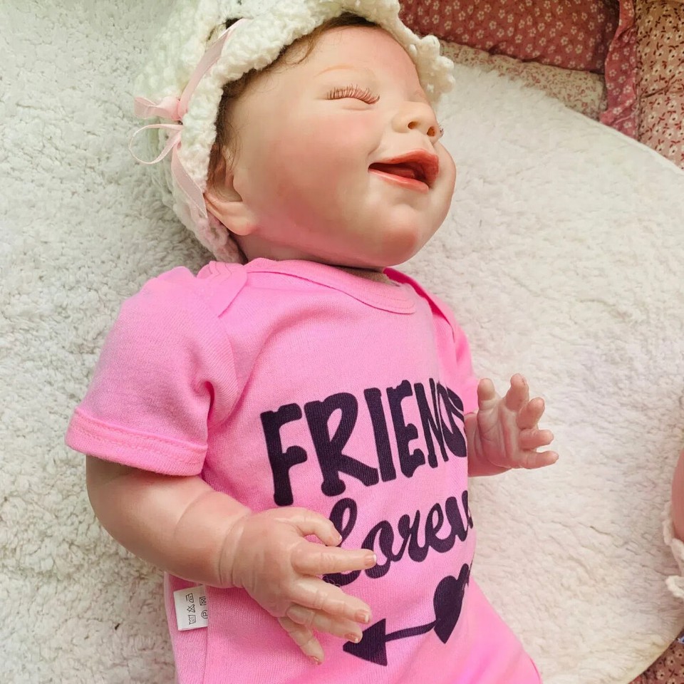 22 Inch Newborn Toddler Gifts Handmade Reborn Baby Dolls Lifelike Cloth ...
