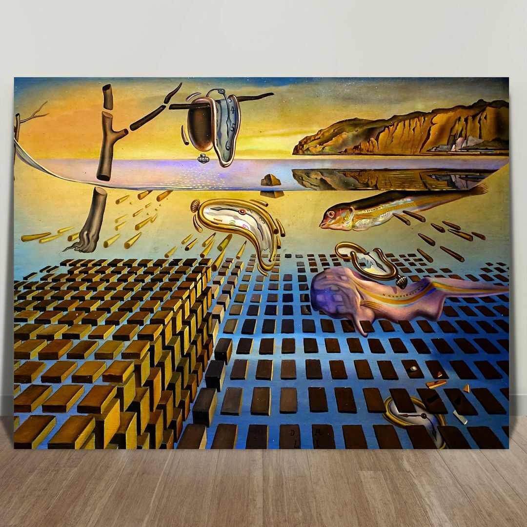 SALVADOR DALI DISINTEGRATION PERSISTANCE OF MEMORY CANVAS PRINT 24x18 ...