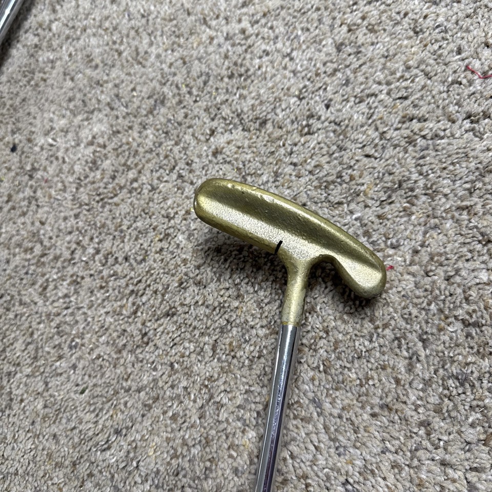 Acushnet Bullseye HB Heavy Blade Putter w / Leather Grip 34" Right Hand ...