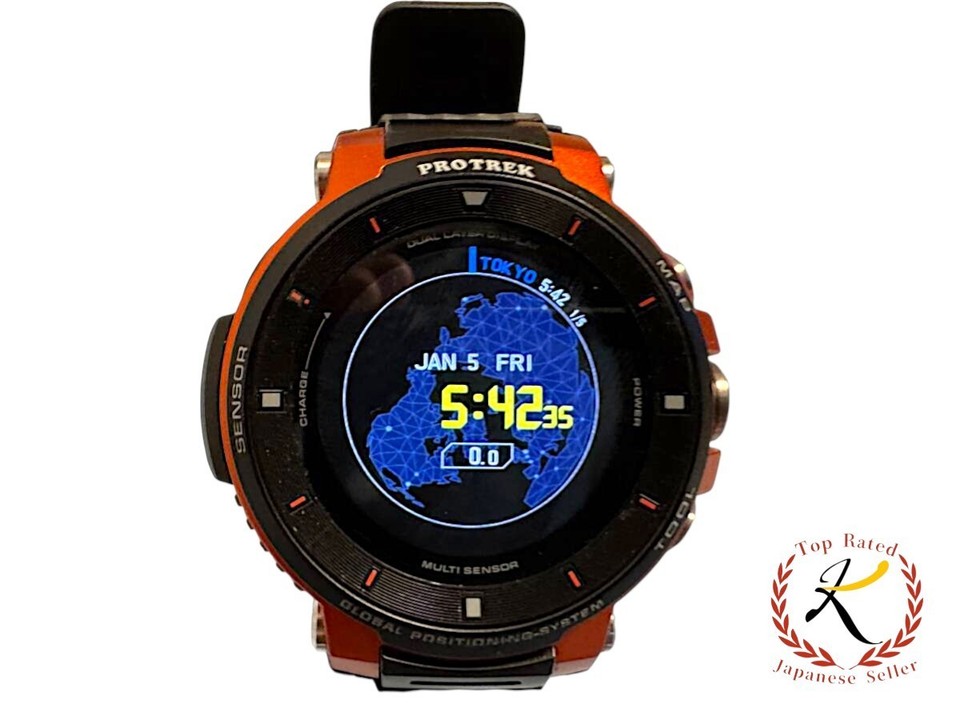 CASIO PRO TREK Smart WSD-F20-RG GPS Android Wear Wi-Fi Bluetooth Smart ...