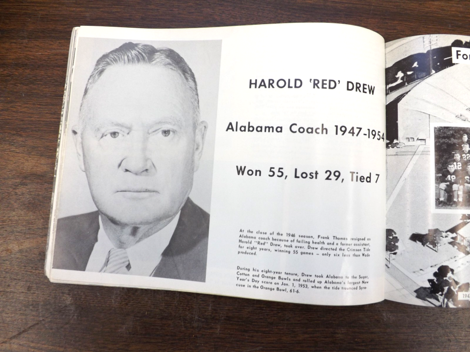 1965 THE ROAD TO THE TOP UNIVERSITY OF ALABAMA FOOTBALL LITTLE BEAR ...