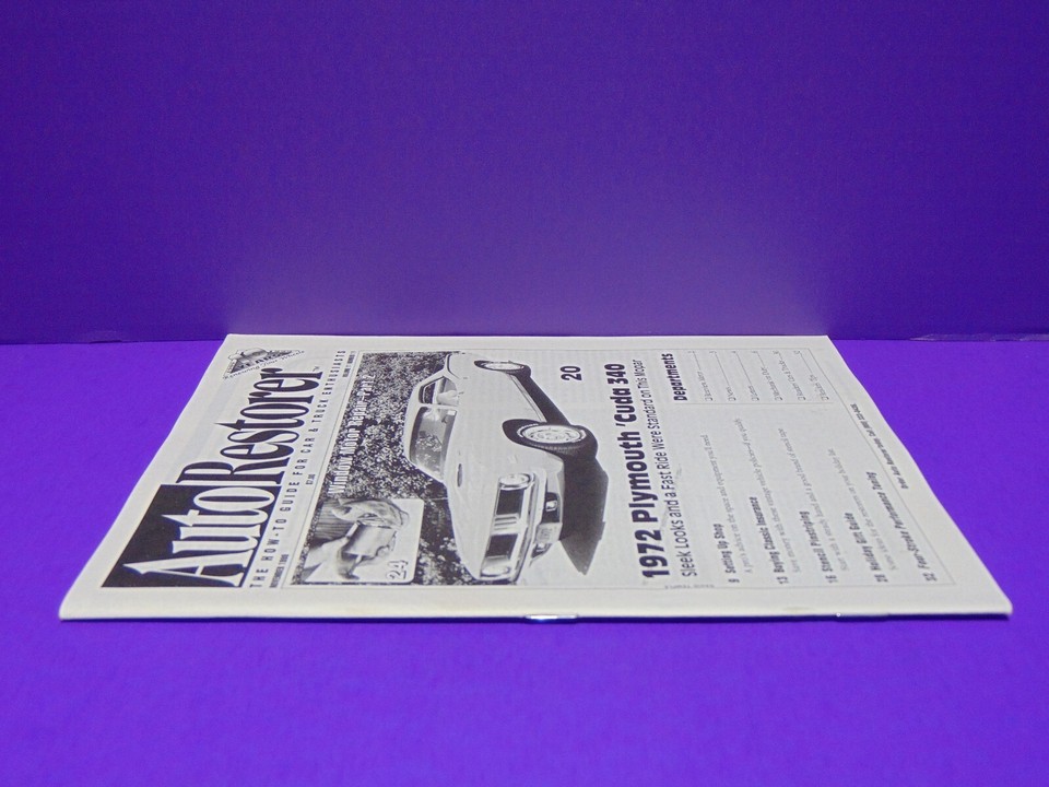 Auto Restorer Magazine Volume 11 Number 11 November 1999 1972 Plymouth ...