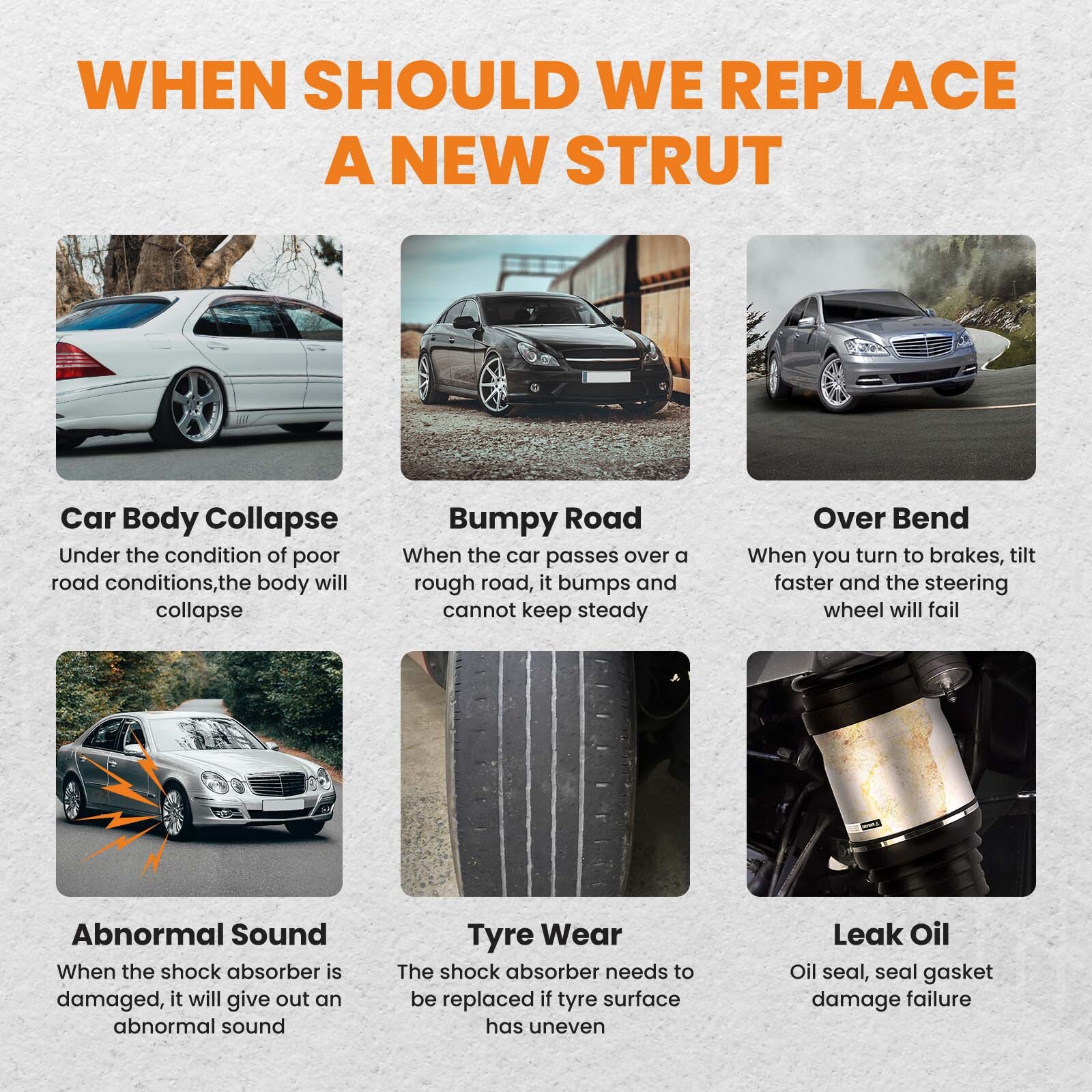 Rear Air Suspension Strut For Land Rover LR3 LR4 RPD501090 RPD501110 ...