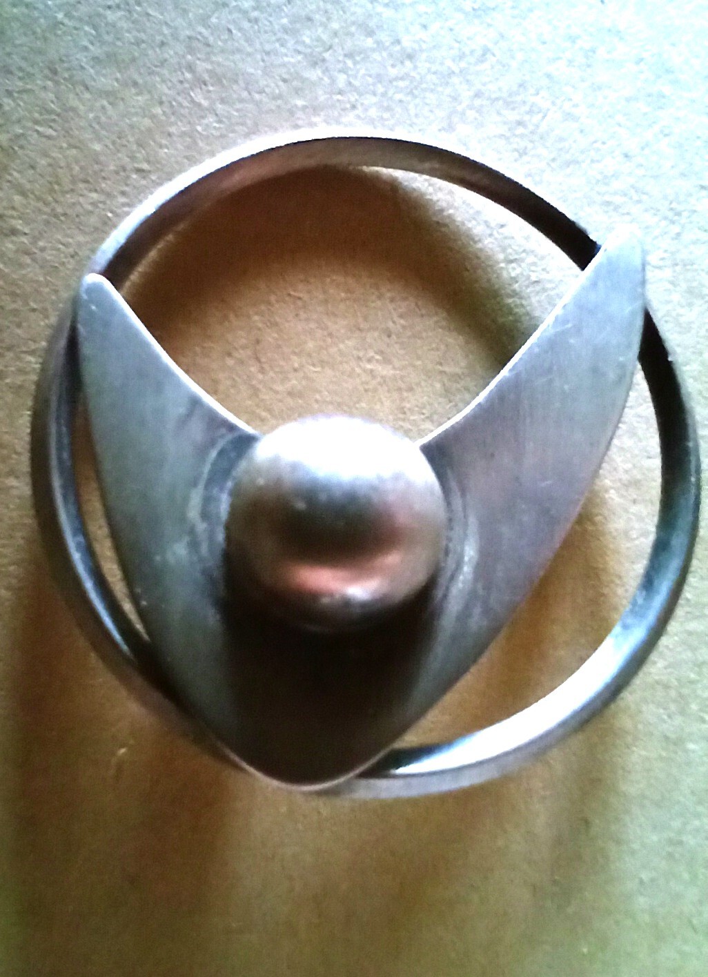 MODERNIST STERLING SILVER "SPORT" PIN - Gem