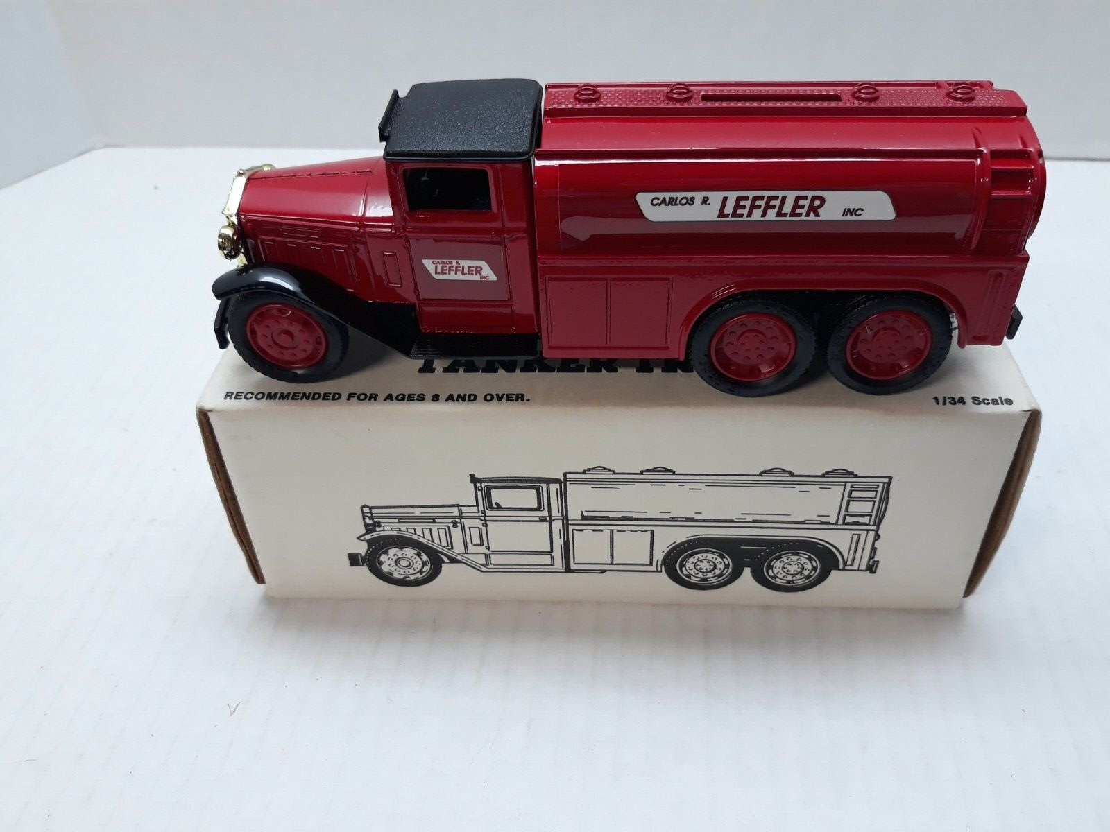 ERTL 1930 DIAMOND T TANKER TRUCK BANK ERTL 1:25 CARLOS R LEFFLER 1991 ...
