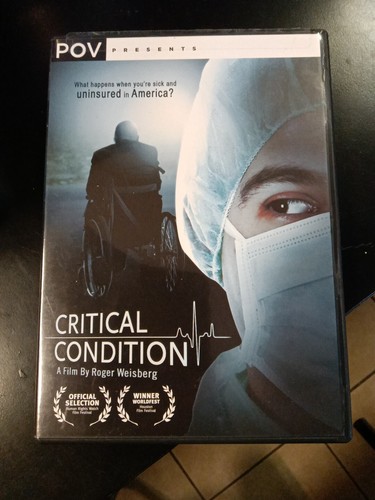 DVD: Critical Condition, A Film By Roger Weisberg. VG+ Condition ...