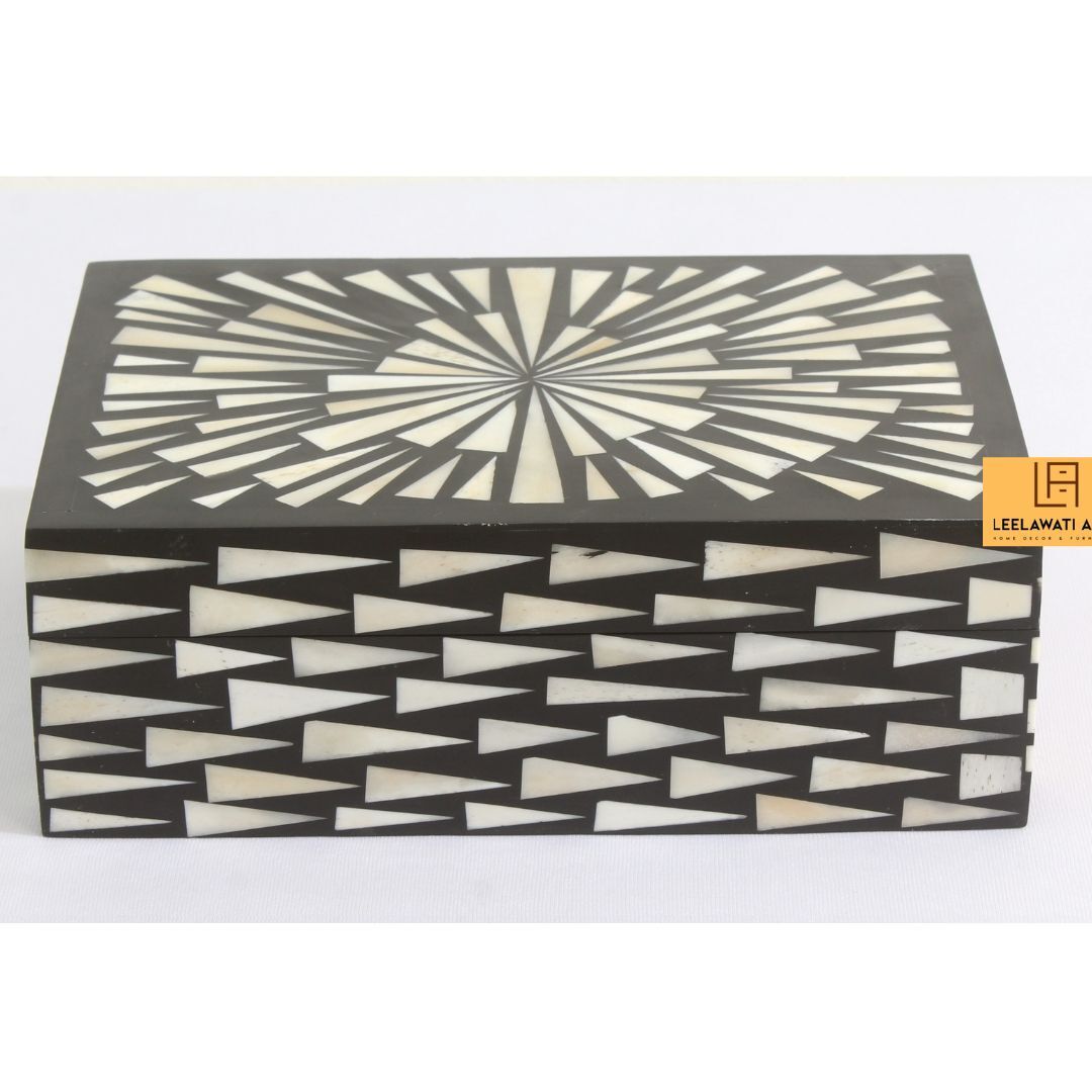 Home Décor Bone Inlay Box Decorative Jewelry Box Storage Box Gifts Box ...