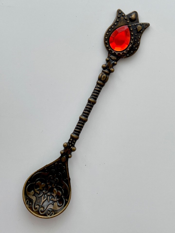 Turkish Tulip Spoon | High-Quality Zamak, Acrylic Stone - Choose Color ...