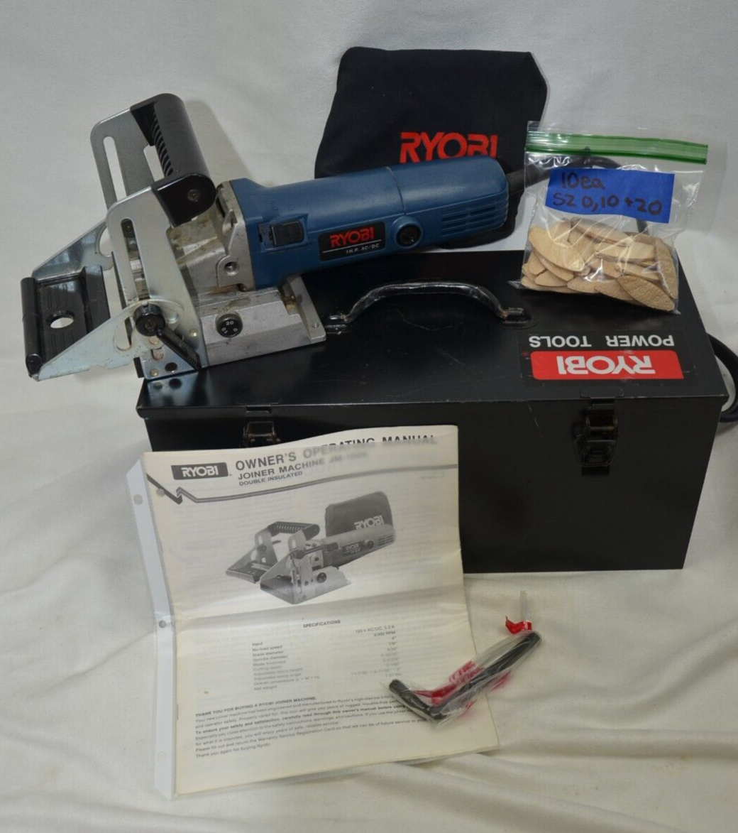 Ryobi JM-100 Biscuit Joiner Machine - 1 HP, 120V, Double Insulated ...