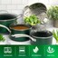 Granitestone Emerald 10 Piece Nonstick Durable Cookware Set with Glass ...