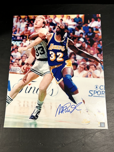 Magic Johnson Hand Signed 16x20 LA Lakers Super Star Greetings COA | eBay