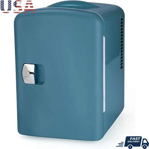 4 Liters Mini Fridge Beverage Cooler 6 Can Portable Skincare ...