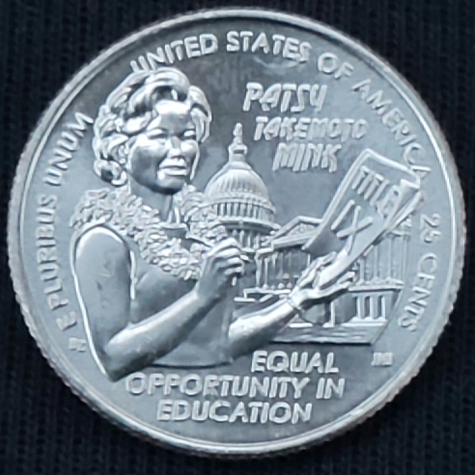 2024 Patsy Takemoto Mink quarter Mint "D" Error- "In Cod We Trust" | eBay