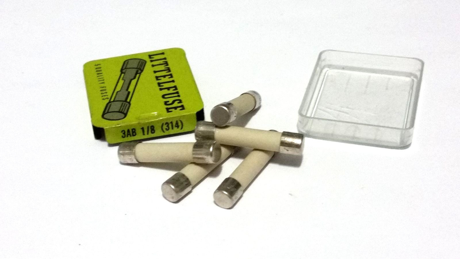 SET OF 5 314 1/8A 314 1/8A 250V CERAMIC LF LITTELFUSE FUSES | eBay