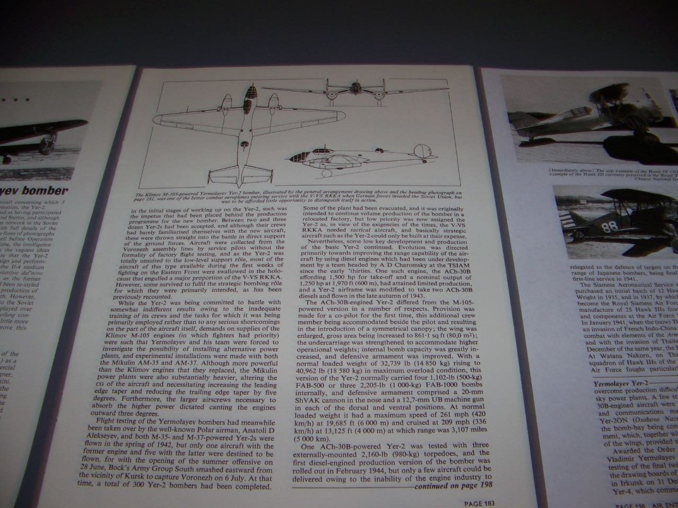 VINTAGE..YERMOLAYEV YER-2 BOMBER...HISTORY/3-VIEWS/PHOTOS..RARE! (102H ...