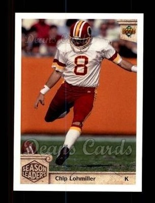 1992 Upper Deck #305 Chip Lohmiller Redskins SL Minnesota 8 - NM/MT | eBay