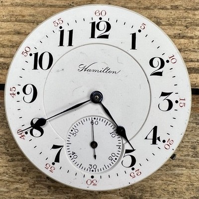 16s Hamilton Pocket Watch Movements - Grade 991 - 21 Jewels, Adjusted 5 ...