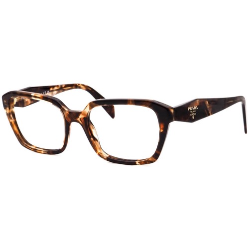 Prada Eyeglasses VPR 14Z 07R-1O1 Havana Semi Butterfly Frame Italy 54 ...