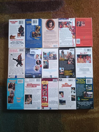 Comedy VHS lot Office Space Kingpin Blazing Saddles Senseless Dutch Son ...