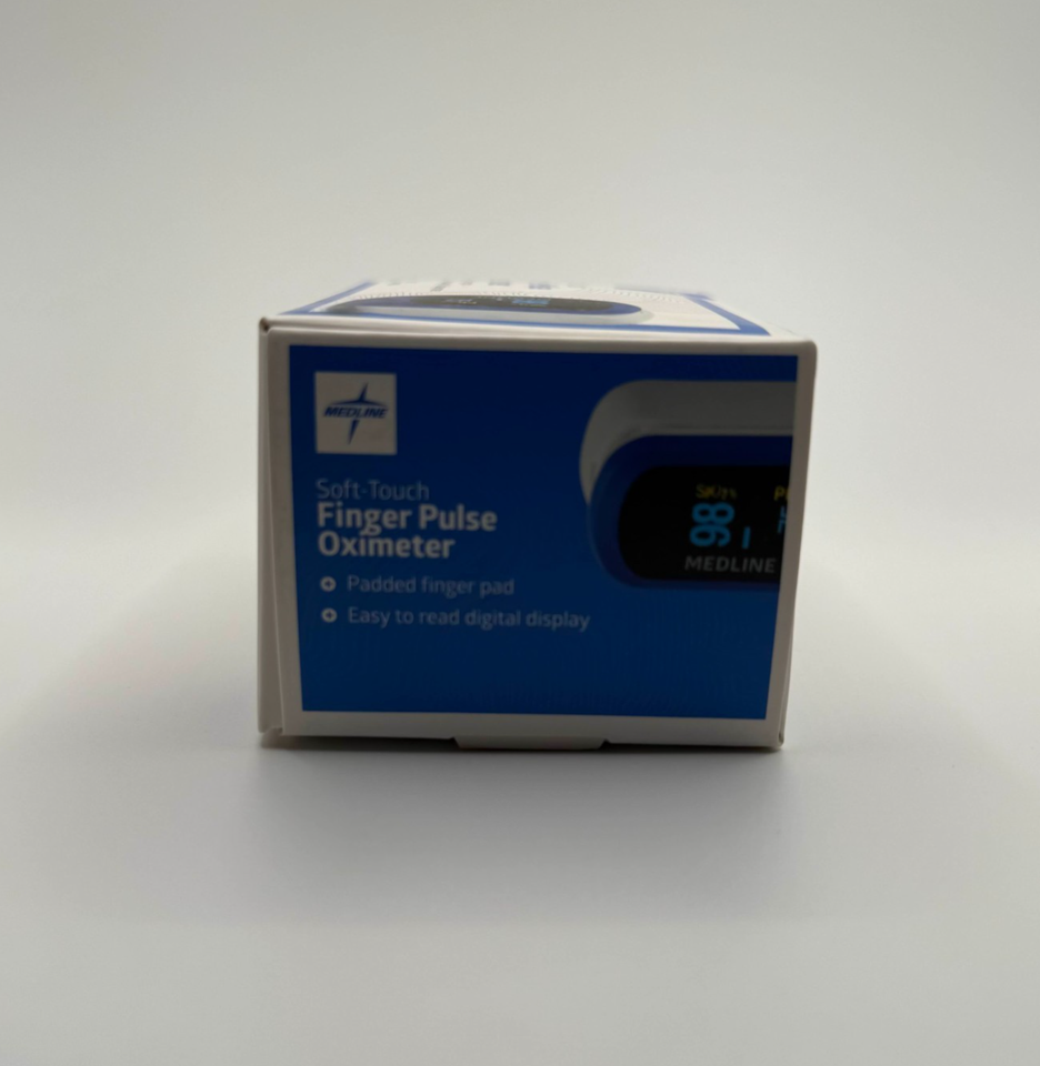 NEW Medline Finger Pulse Oximeter SpO2 HR OLED Soft-Touch Medical Grade ...