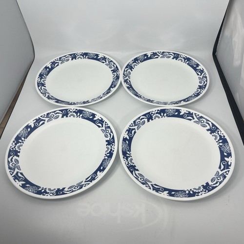 Corelle True Blue Set Of 4 Dinner Plates 10 1/4" USA | eBay