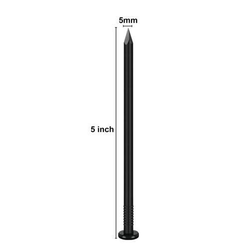 5 inch Hardware Nails 71pcs 3 lbs Black Nails Nails for Hanging ...