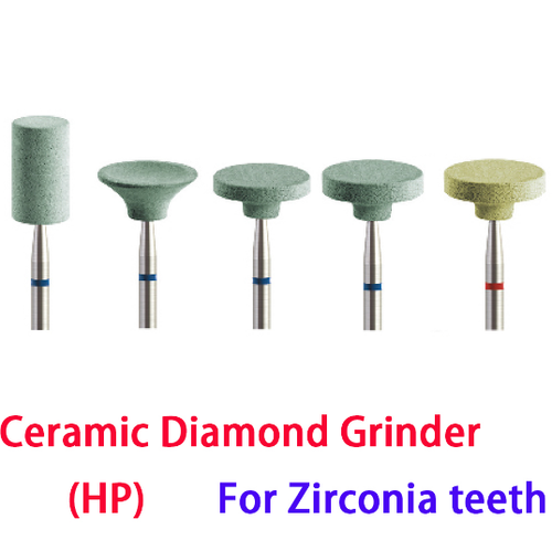 5pcs Dental Lab Ceramic Diamond Grinders for Zirconia Inner Crown CD ...