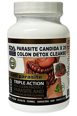 Parasite Cleanse Detox 100 Cap Body Boost Health Ultra Blast Quick Free ...