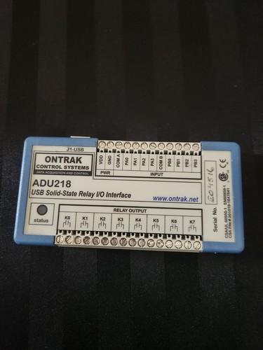 Ontrak ADU218 USB Relay I/O Interface J1-USB | eBay