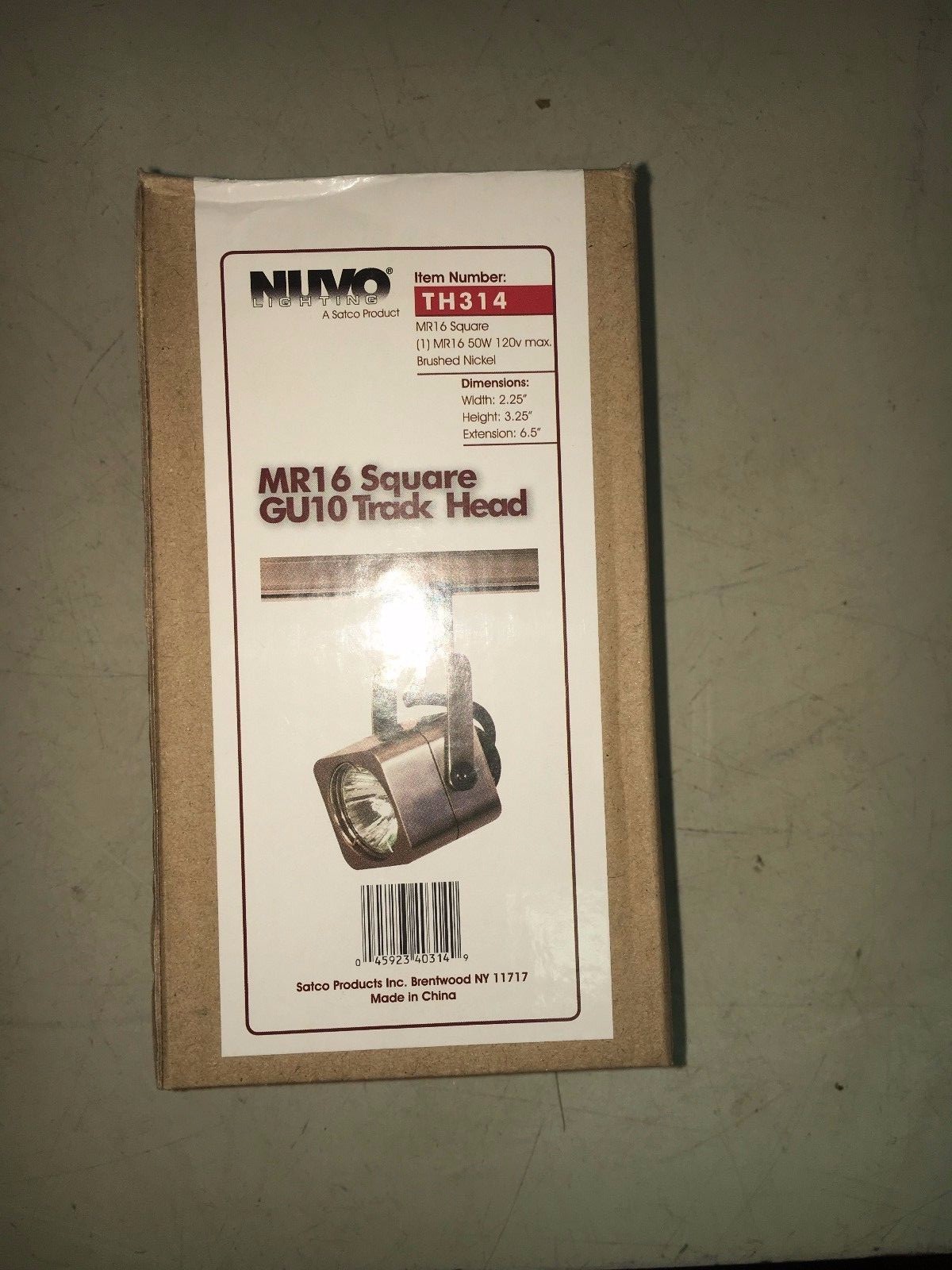 SATCO NUVO TH314/TH312 MR16 50W 120V BRUSHED NICKEL TRACK HEAD SEE PICS ...