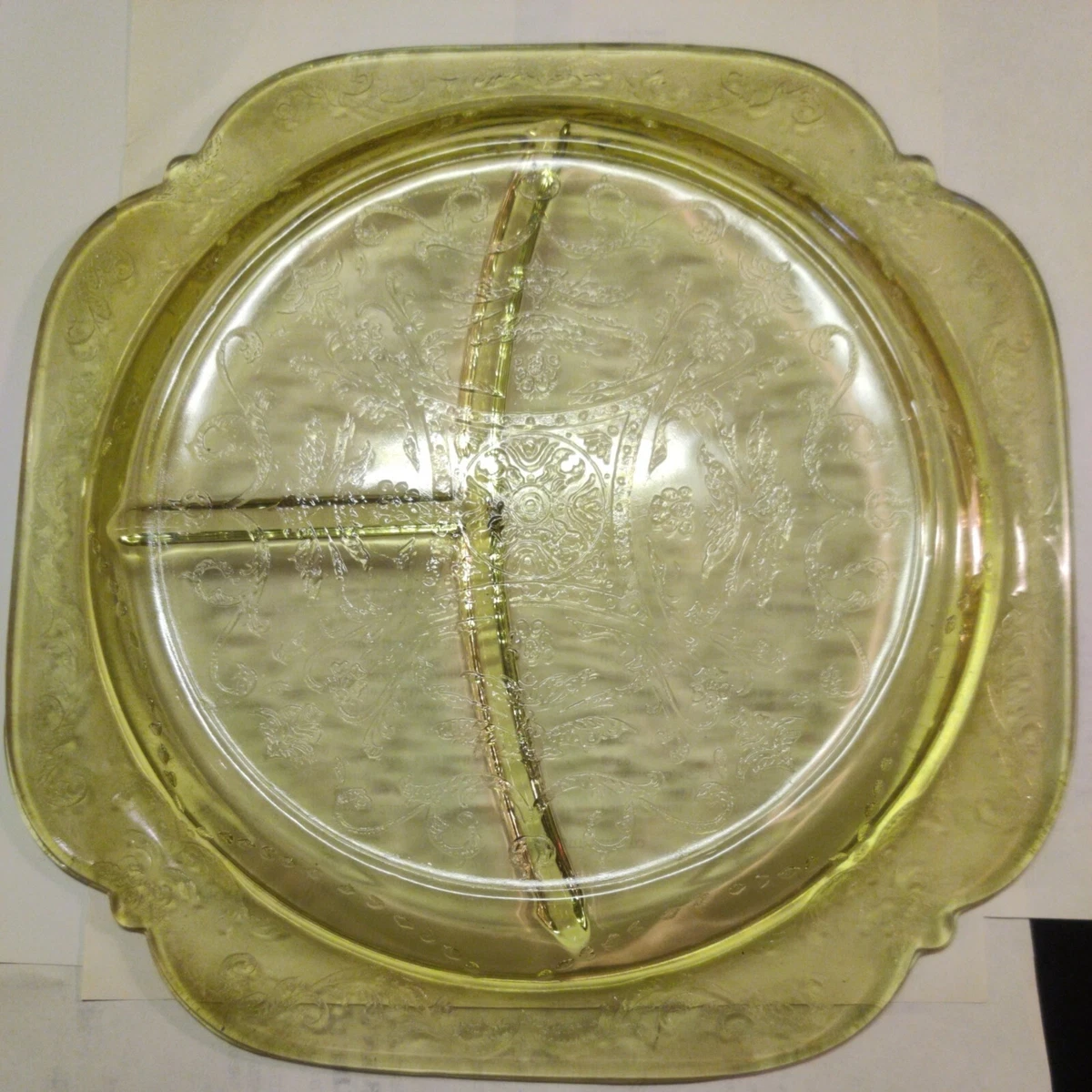 Glass Divided Dinner Plates