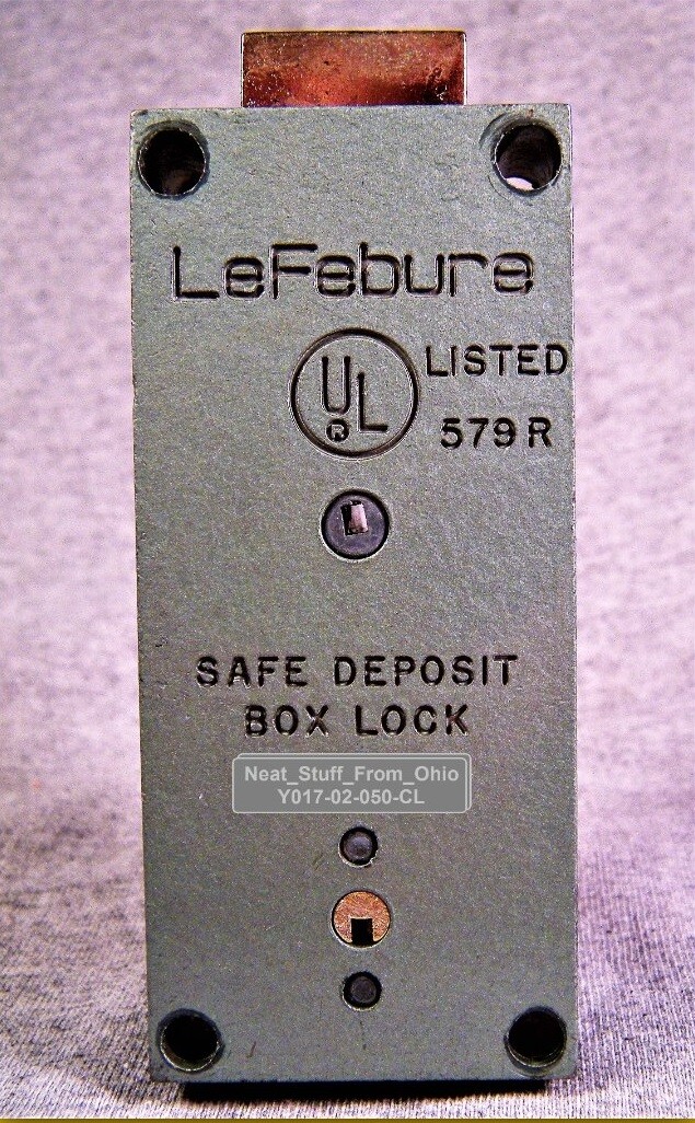 LeFEBURE SAFE DEPOSIT BOX LOCK with TWO KEYS, 7302 (1 DEPOSITOR, 1 ...