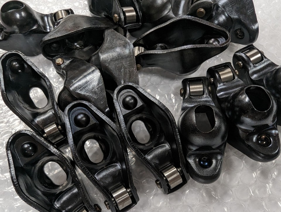 Chevy 1.6 Ratio Rocker Arms Elgin Steel W/ Roller Tip Set 16 305 327 ...