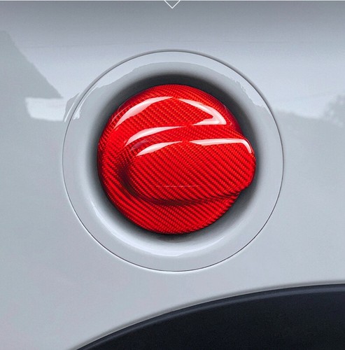 Real Carbon Fiber Gas Cap Fuel Cover Trim For 06-14 MINI Clubman R55/56 ...