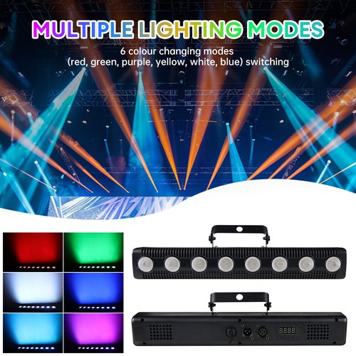 8 LED RGBW 4IN1 DMX Wall Wash DJ Disco Party Stage Light for Dance ...