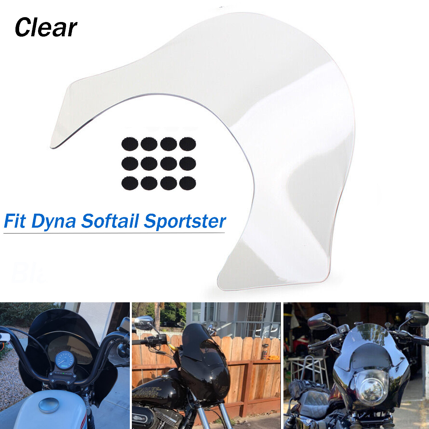 NEW Lip Windshield Windscreen Shield For Harley Fat Boy Softail FXST ...