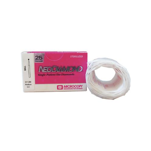 Microcopy 3916VF NeoDiamond FG Football Very Fine Grit Diamond Burs 25 ...