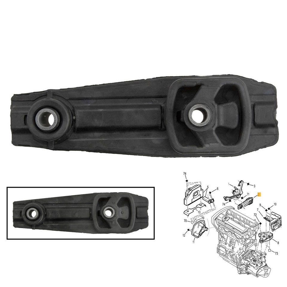 Rear Engine Mounting Bracket For Citroën C2 C3 DS3 - 9802186880 180684 ...