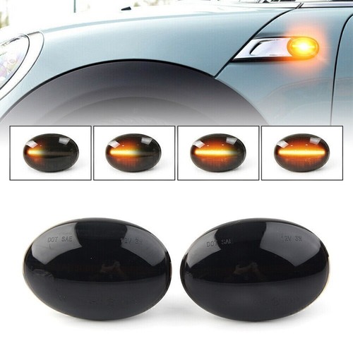 Dynamic LED Marker Signal Lamp Amber Lights For MINI Cooper R55 R56 R57 ...