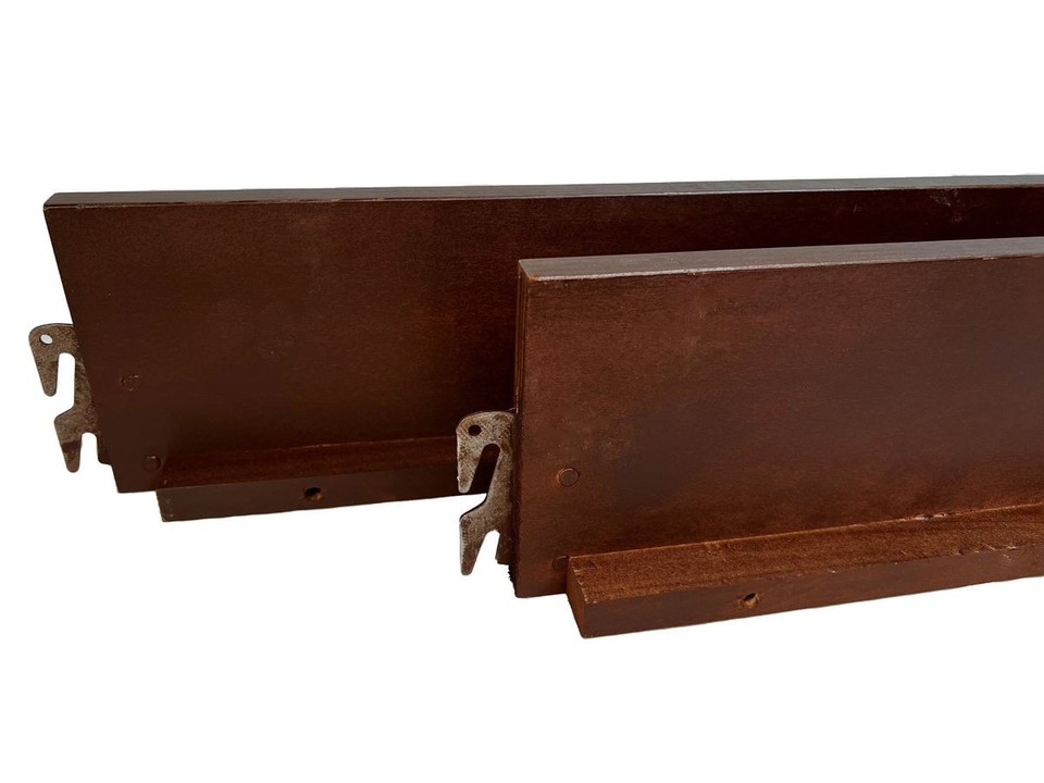 Wood Bed Rails – Espresso Finish - Hook-on - Twin, Full, Queen, King ...