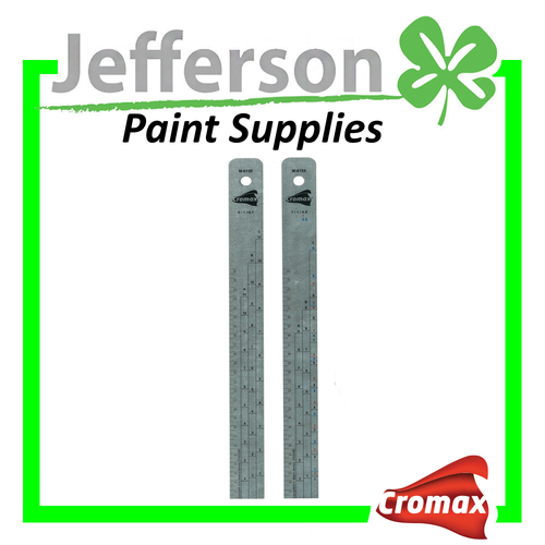 Cromax Paint Aluminum Mixing Stick Metal Rulers 6:1 / 7:1 Ratio - x2 ...