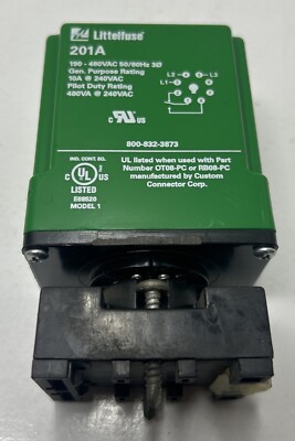 LITTLEFUSE 201A 3-PHASE VOLTAGE MONITOR, 190/480 VAC, 50/60 HZ | eBay