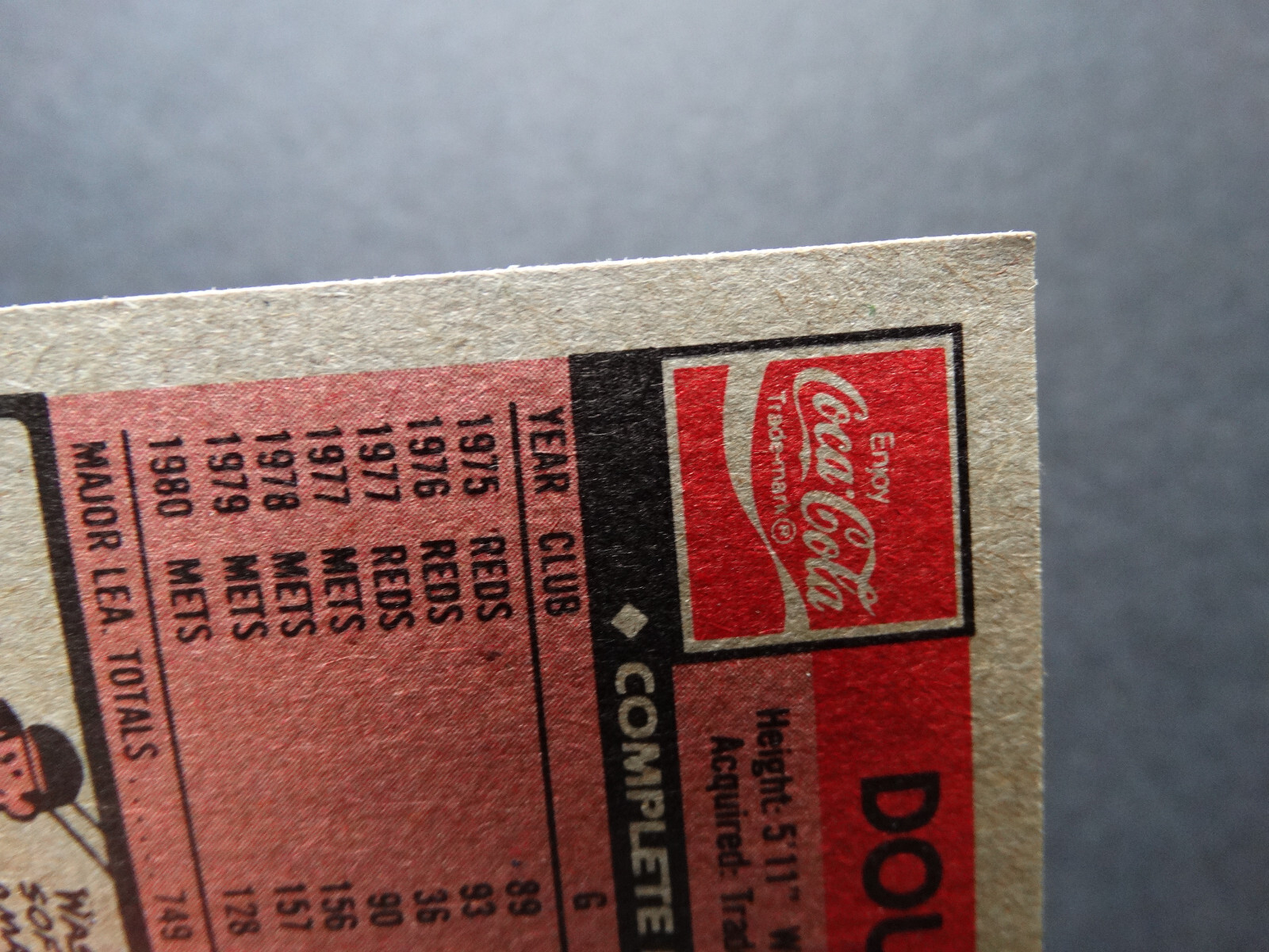 1981 Topps Coca-Cola New York Mets Baseball Cards Complete Your Set U ...