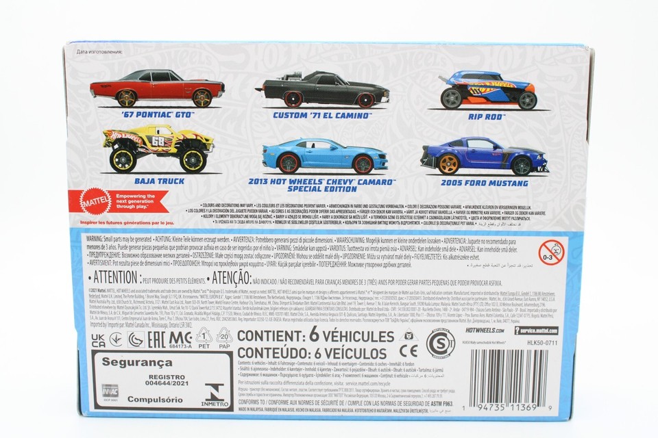 Hot Wheels Legends Tour Muscle Car 6 Pack Box Set HLK50-0711 Brand New ...