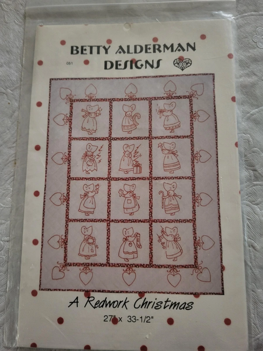 Christmas Redwork Embroidery