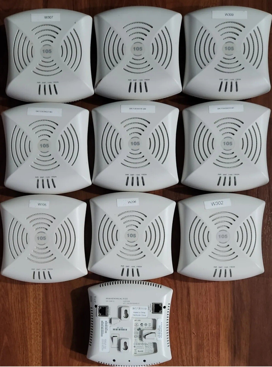 LOT OF 10 Aruba AP-105 Wireless Wi-Fi Dual Band Access Point PoE 802 ...