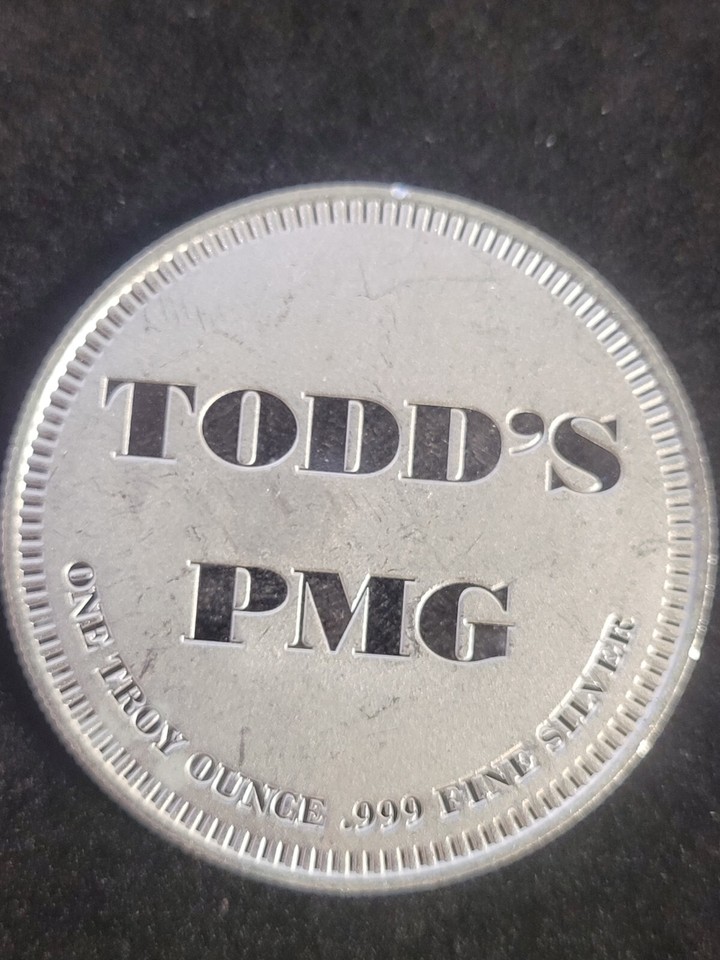 1 oz .999 Fine Silver Round - Todd's PMG Seated Liberty Adult Theme ...
