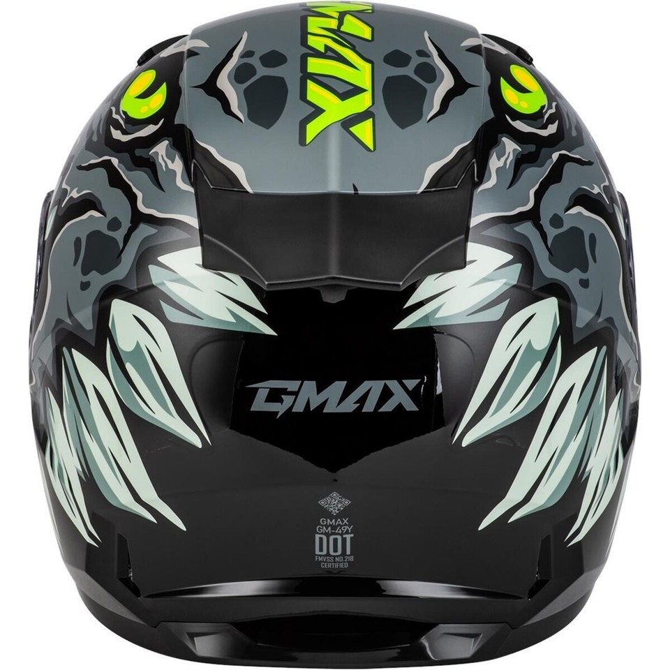 GMax Youth Gray GM-49Y Drax Helmet F1499240 | eBay