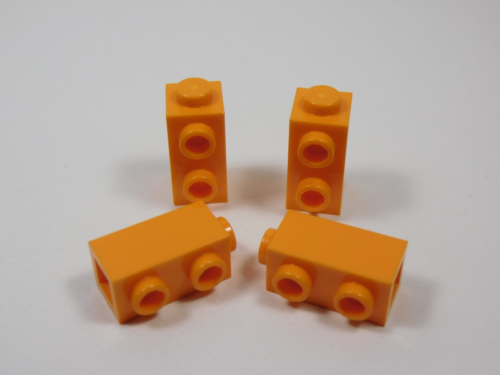 LEGO 4 Orange 1x1x1-2/3 Bricks w/ Side Studs M10 | eBay