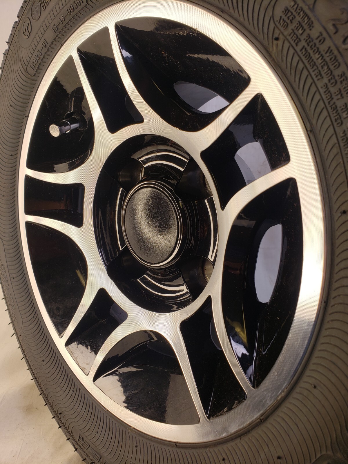 GOLF CART 10" MACHINED WHEELS/RIMS and 205/50-10 Fairway Master LOW ...